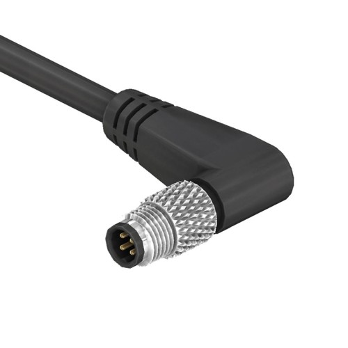 SCM05-XXPAR-XXXX - M5 Right Angle Over-moulded Plug Cable Assembly